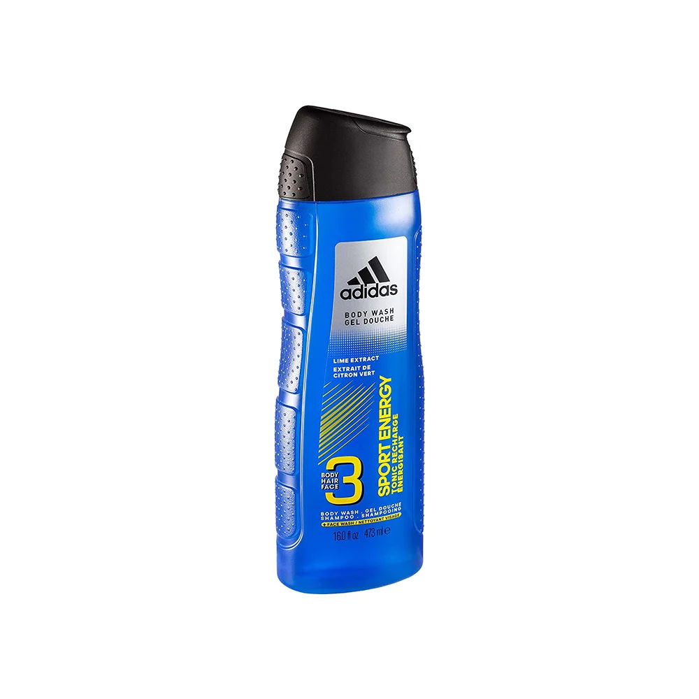 Adidas Sport Energy 3-in-1 Body Wash, Face Wash, and Shampoo